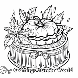 Pumpkin Pie Coloring Pages - Free & Printable!
