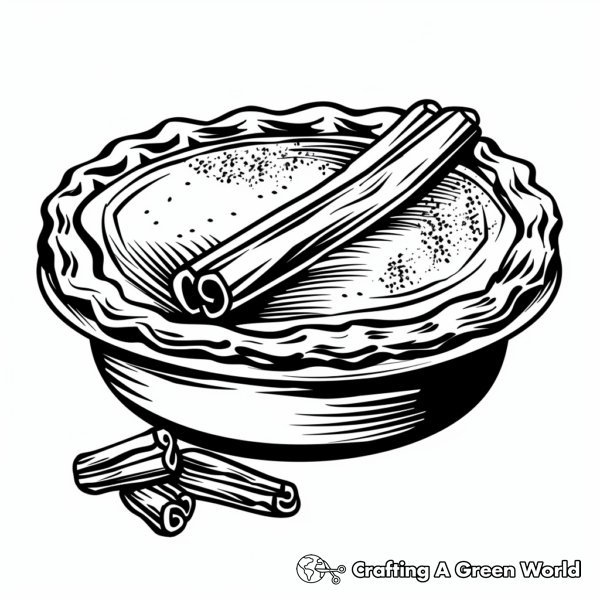 Pumpkin Pie Coloring Pages - Free & Printable!