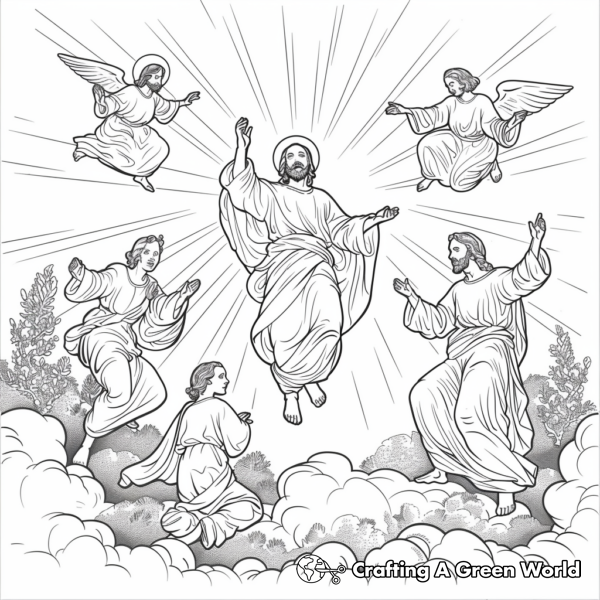 Transfiguration Coloring Pages - Free & Printable!