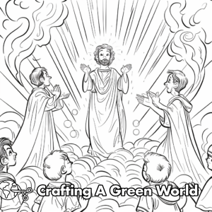 Transfiguration Coloring Pages - Free & Printable!
