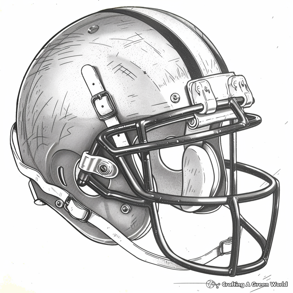 Football Helmet Coloring Pages - Free & Printable!