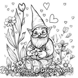 Valentine's Day Gnome Coloring Pages - Free & Printable!