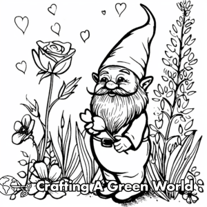 Valentine's Day Gnome Coloring Pages - Free & Printable!