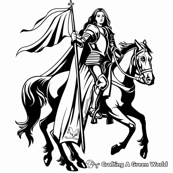 Joan Of Arc Coloring Pages - Free & Printable!