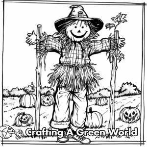 Scarecrow Coloring Pages - Free & Printable!