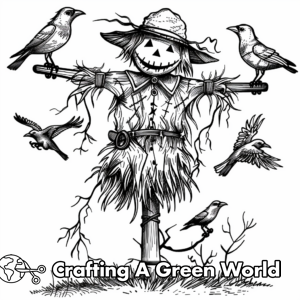 Scarecrow Coloring Pages - Free & Printable!