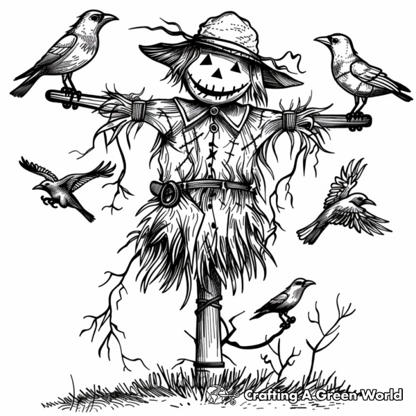 Scarecrow Coloring Pages - Free & Printable!