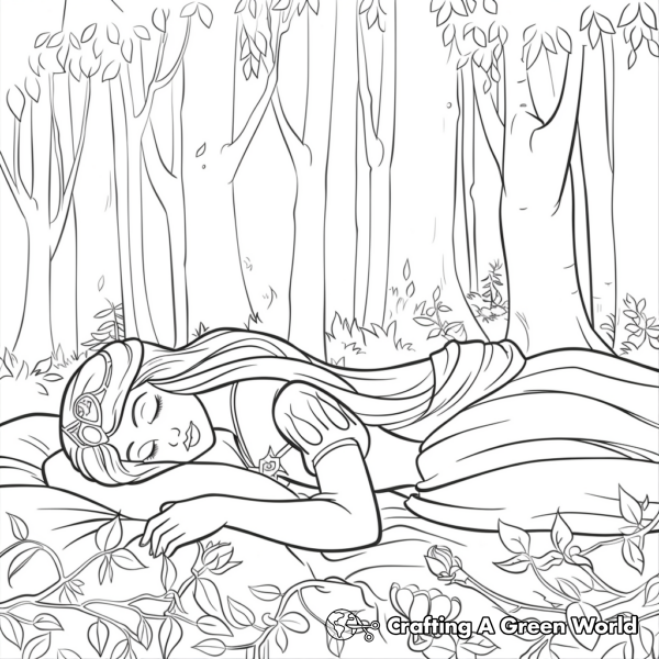 Sleeping Beauty Coloring Pages - Free & Printable!