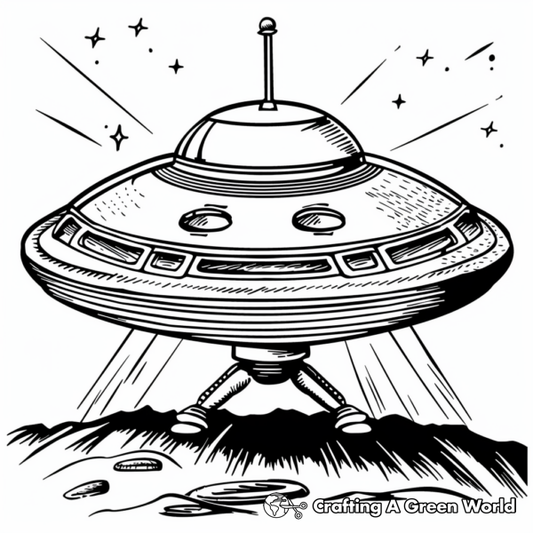 Spaceship Coloring Pages - Free & Printable!