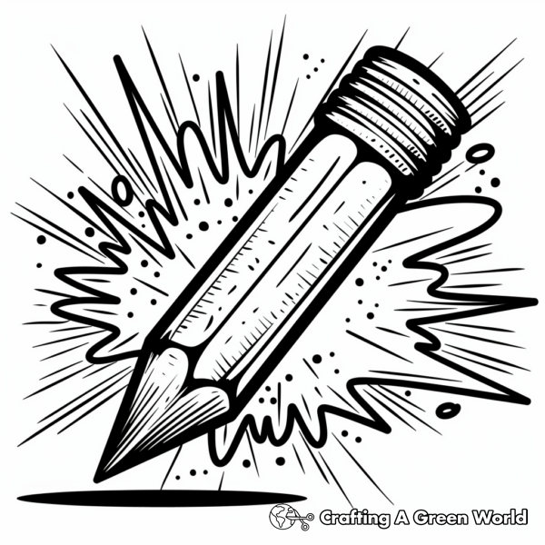 Pencil Coloring Pages - Free & Printable!