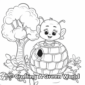 Beehive Coloring Pages - Free & Printable!