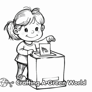 Voting Coloring Pages - Free & Printable!