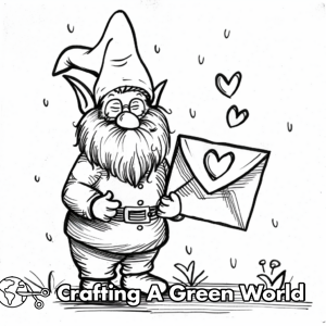 Valentine's Day Gnome Coloring Pages - Free & Printable!