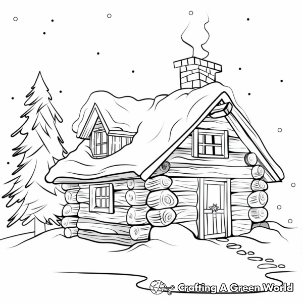 Christmas House Coloring Pages - Free & Printable!