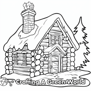 Christmas House Coloring Pages - Free & Printable!