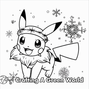 Christmas Pokemon Coloring Pages - Free & Printable!