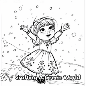 Frozen Little Anna Coloring Pages - Free & Printable!