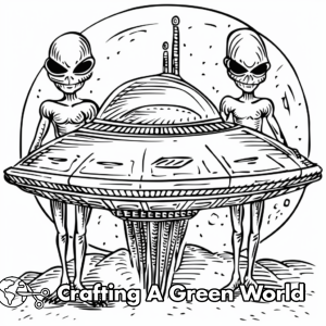 Spaceship Coloring Pages - Free & Printable!