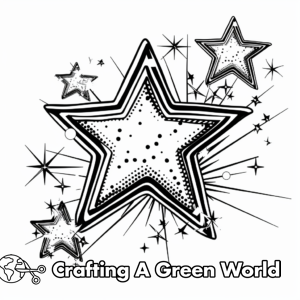 Christmas Star Coloring Pages - Free & Printable!