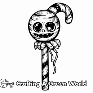 Halloween Candy Coloring Pages - Free & Printable!