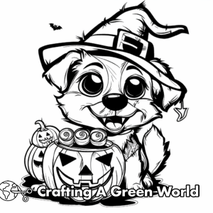 Halloween Dog Coloring Pages - Free & Printable!