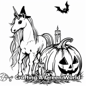 Halloween Unicorn Coloring Pages - Free & Printable!
