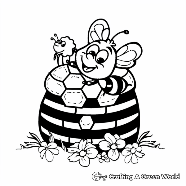 Beehive Coloring Pages - Free & Printable!