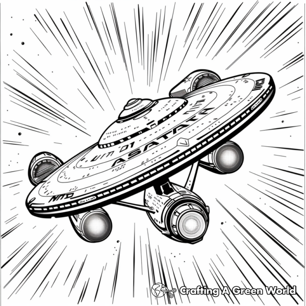 Spaceship Coloring Pages - Free & Printable!