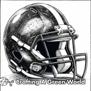 Football Helmet Coloring Pages - Free & Printable!