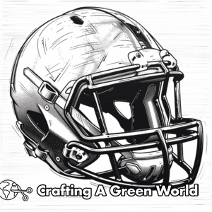 Football Helmet Coloring Pages - Free & Printable!