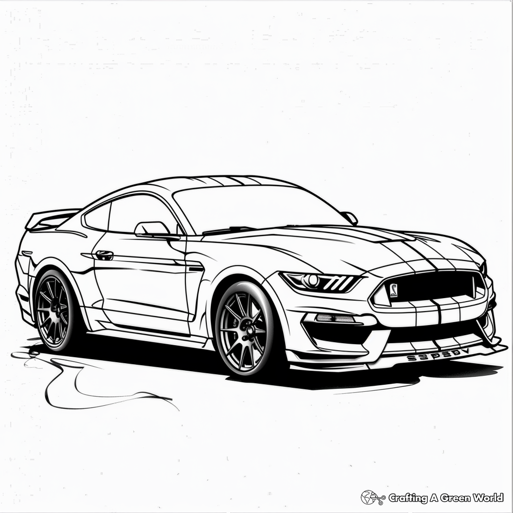 Ford Mustang Coloring Pages Free Printable 