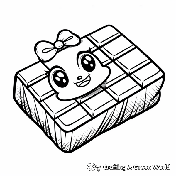 Simple Kawaii Food Coloring Pages - Free & Printable!
