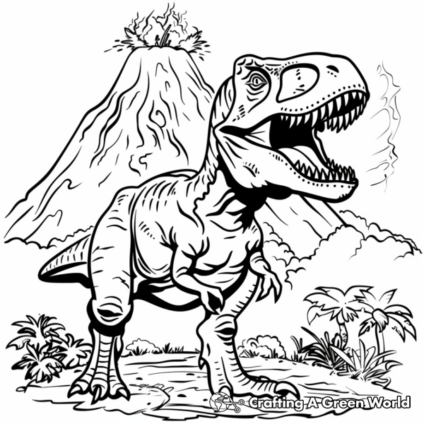 Jurassic World T-Rex Coloring Pages - Free & Printable!