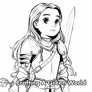 Joan Of Arc Coloring Pages - Free & Printable!