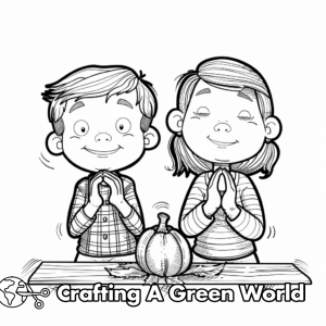 Christian Thanksgiving Coloring Pages - Free & Printable!