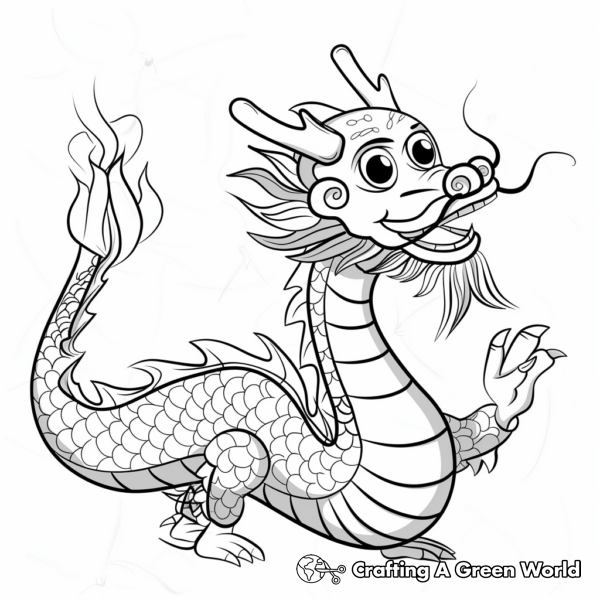 Chinese New Year Dragon Coloring Pages - Free & Printable!