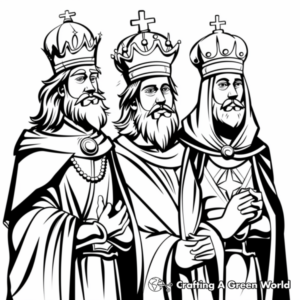 Wise Men Coloring Pages - Free & Printable!