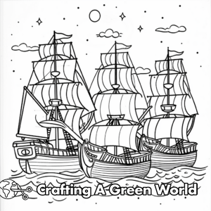 Columbus Day Coloring Pages - Free & Printable!
