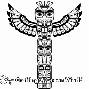 Totem Pole Coloring Pages - Free & Printable!