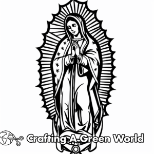 Virgen De Guadalupe Coloring Pages - Free & Printable!