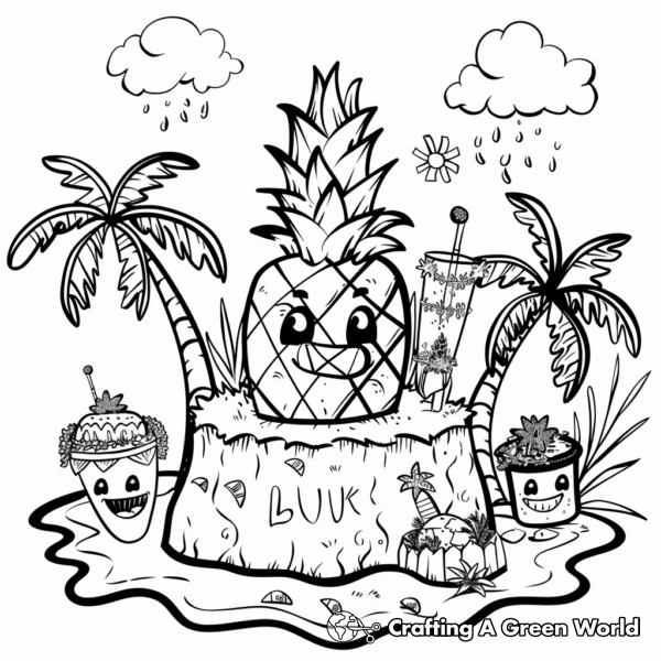 Luau Coloring Pages - Free & Printable!