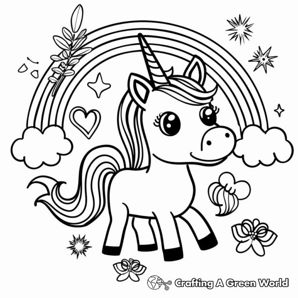 Unicorn Valentine Coloring Pages - Free & Printable!
