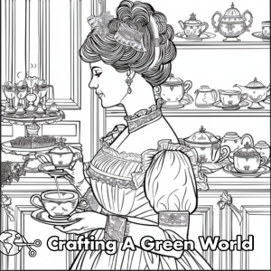 Victorian Coloring Pages - Free & Printable!