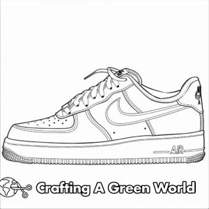 Nike Air Force 1 Coloring Pages - Free & Printable!