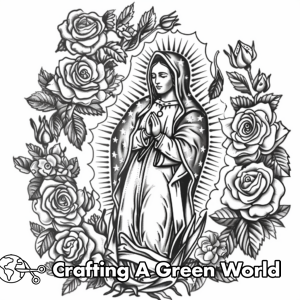 Virgen De Guadalupe Coloring Pages - Free & Printable!