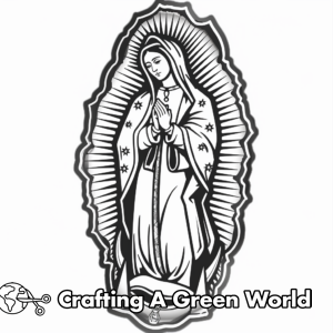 Virgen De Guadalupe Coloring Pages - Free & Printable!