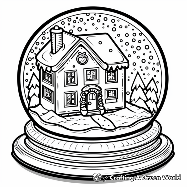 Christmas House Coloring Pages - Free & Printable!