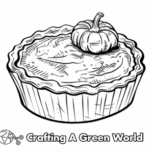 Pumpkin Pie Coloring Pages - Free & Printable!