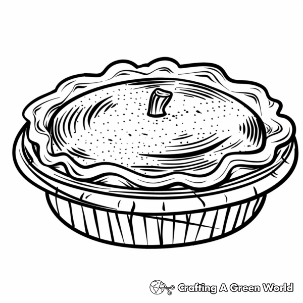 Pumpkin Pie Coloring Pages - Free & Printable!