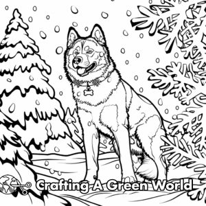 Super Cute Christmas Dog Coloring Pages - Free & Printable!